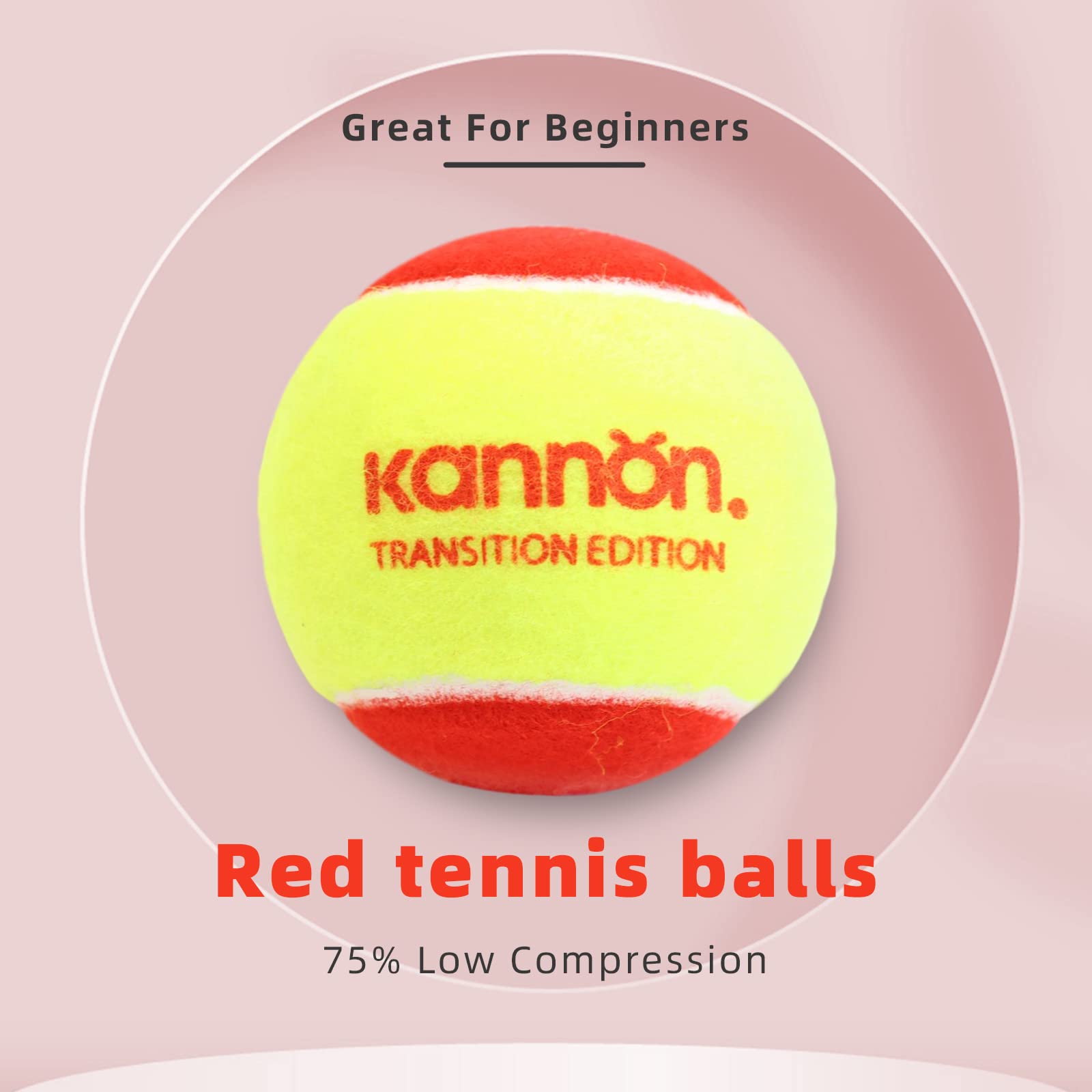 Snapklik.com : YUESHENG Red Tennis Balls For Kids- 75% Low Compression ...