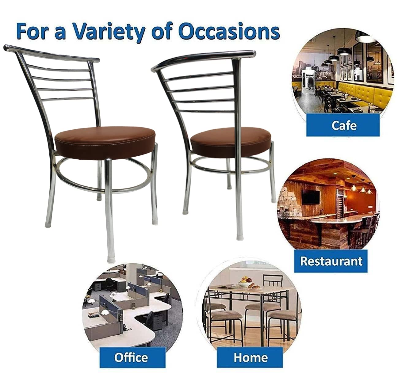 Buy RATISON Steel Dining Chair Home Office Restaurant Hotel Dining ...