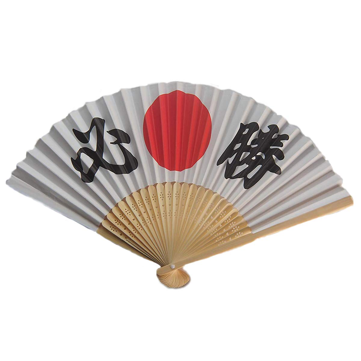 Daiso Japan Flag Folding Fan Hissho Go Go Japan Cheering | Desertcart ...
