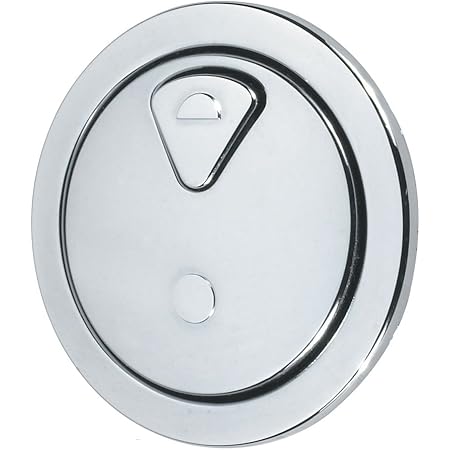 Thomas Dudley 73.5mm Vantage Dual Flush Round Push Button Chrome 327732 ...