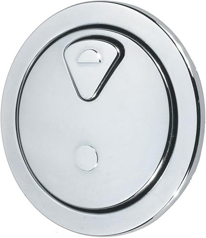 Thomas Dudley 73.5Mm Round Vantage Dual Flush Round Push Button 327732 ...