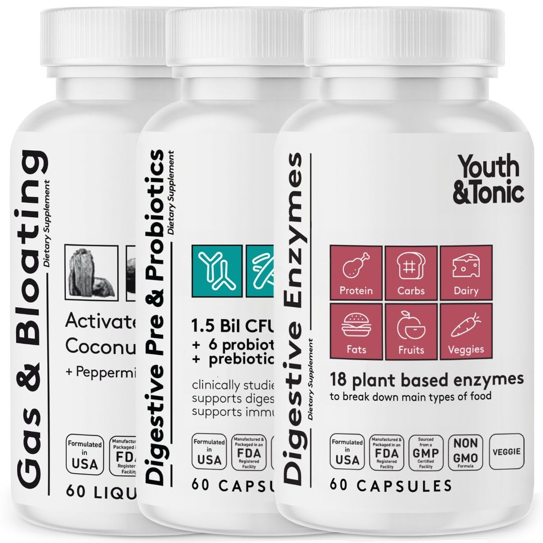 Amazon.com: Youth & Tonic Digestion Stomach Support & Detox for ...
