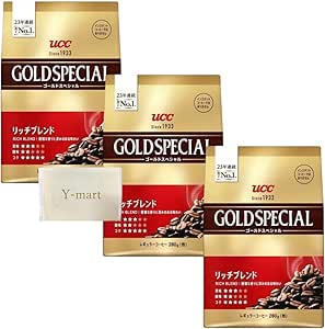Amazon.co.jp: 数量限定 20％増量 UCC ゴールド スペシャル リッチブレンド 粉コーヒー レギュラー コーヒー 280g + 20g 3袋セット【まとめ買い.BEAR ...