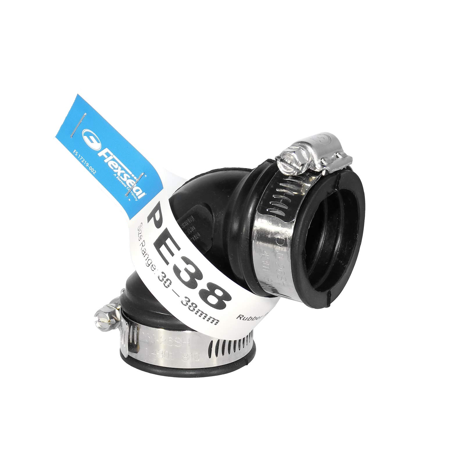 Flexseal (Fernco) PE38 Elbow - 30-38mm EPDM Flexible Rubber Boot ...