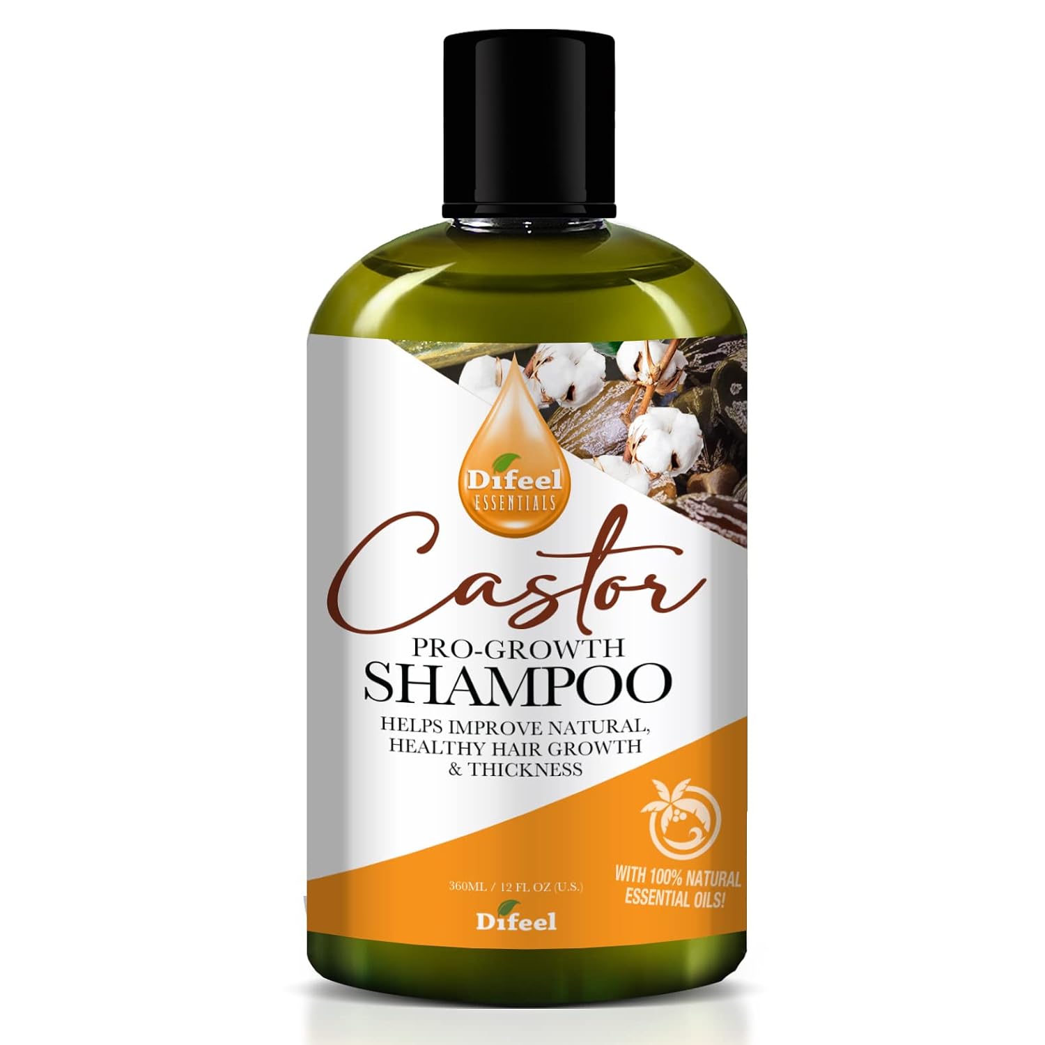 Amazon.com : Difeel Essentials Pro-Growth Castor Shampoo 12 oz ...