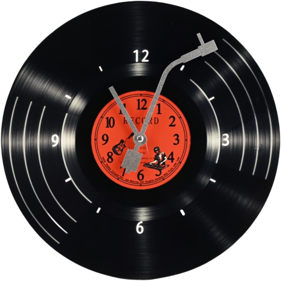 Amazon.com: Sveudvdis 12 inch Wall Clock Classic Music Record Disco ...