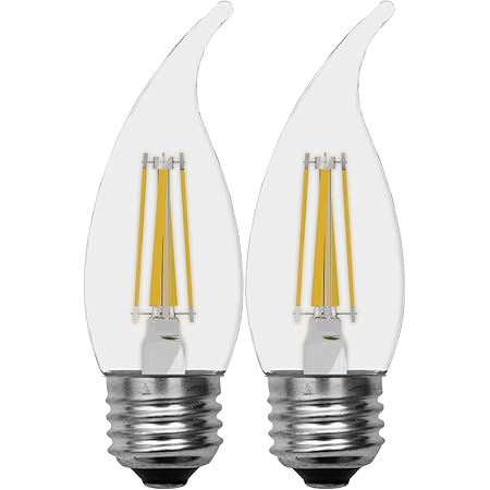 GE Refresh HD Bent Tip Dimmable LED Light Bulbs (60 Watt Replacement ...