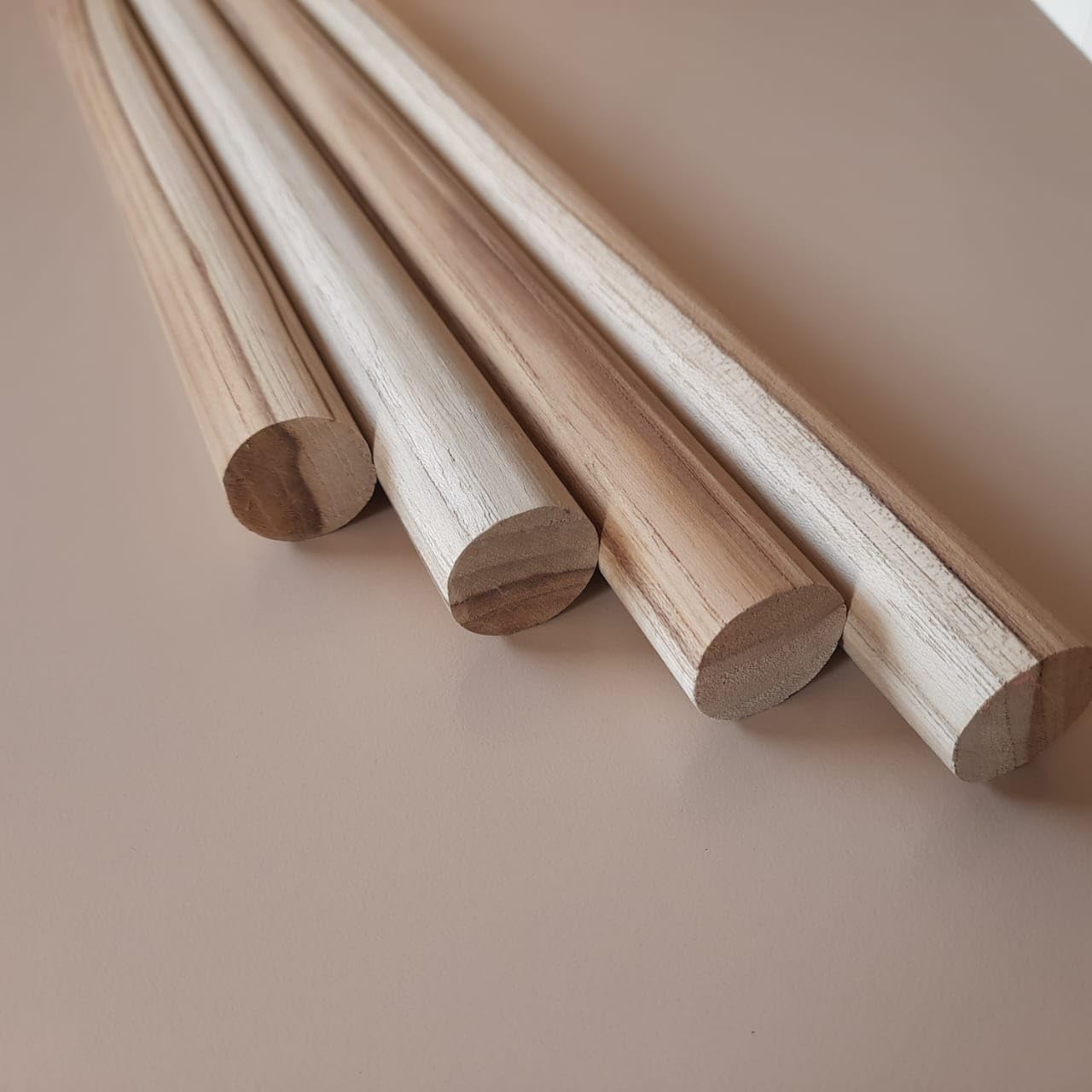 Teak Wood Round Stick 25mm (6 inch) : Amazon.in: Home & Kitchen