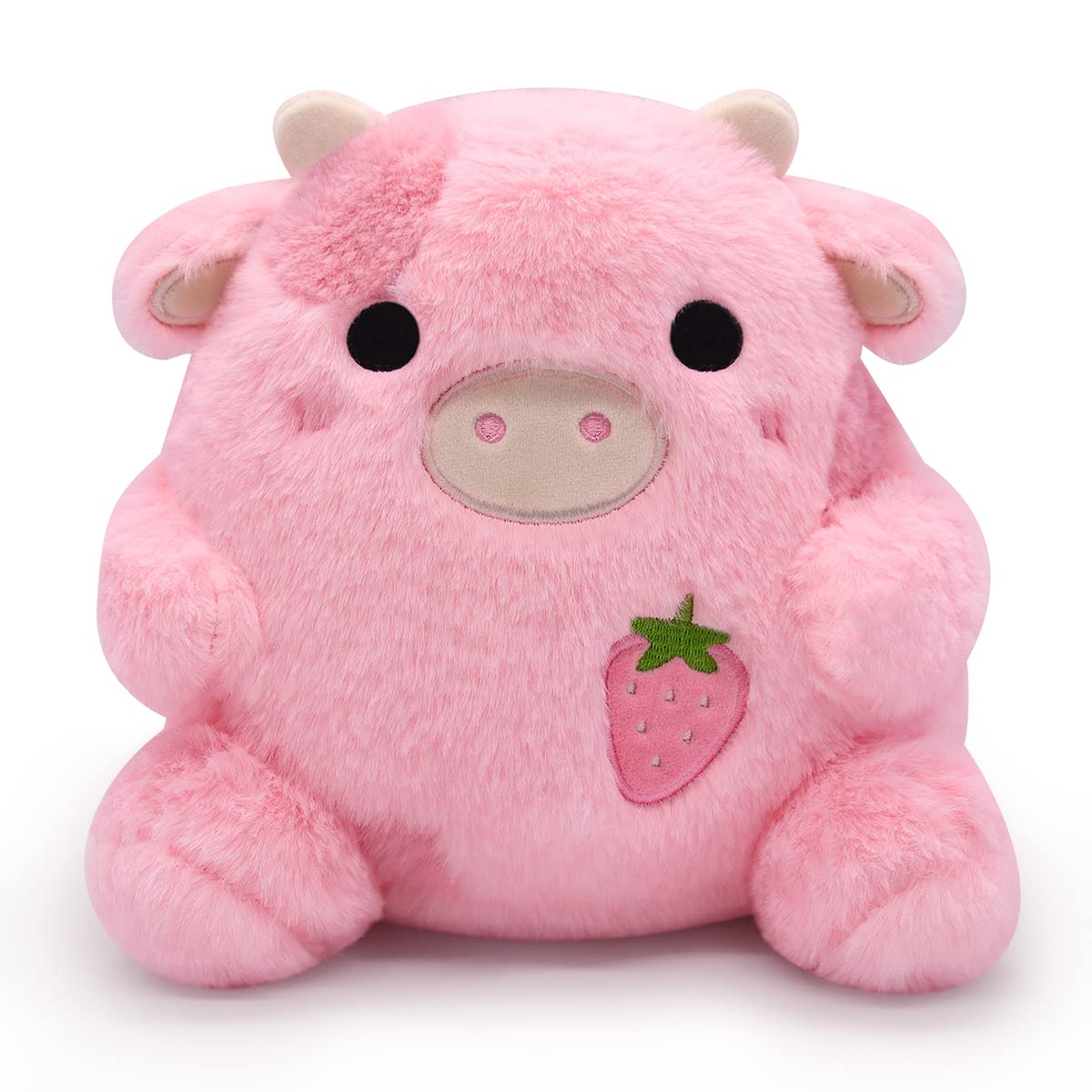 Buy Strawberry Cow Plushie Cow Stuffed Animals, Cute Strawberry Cow ...
