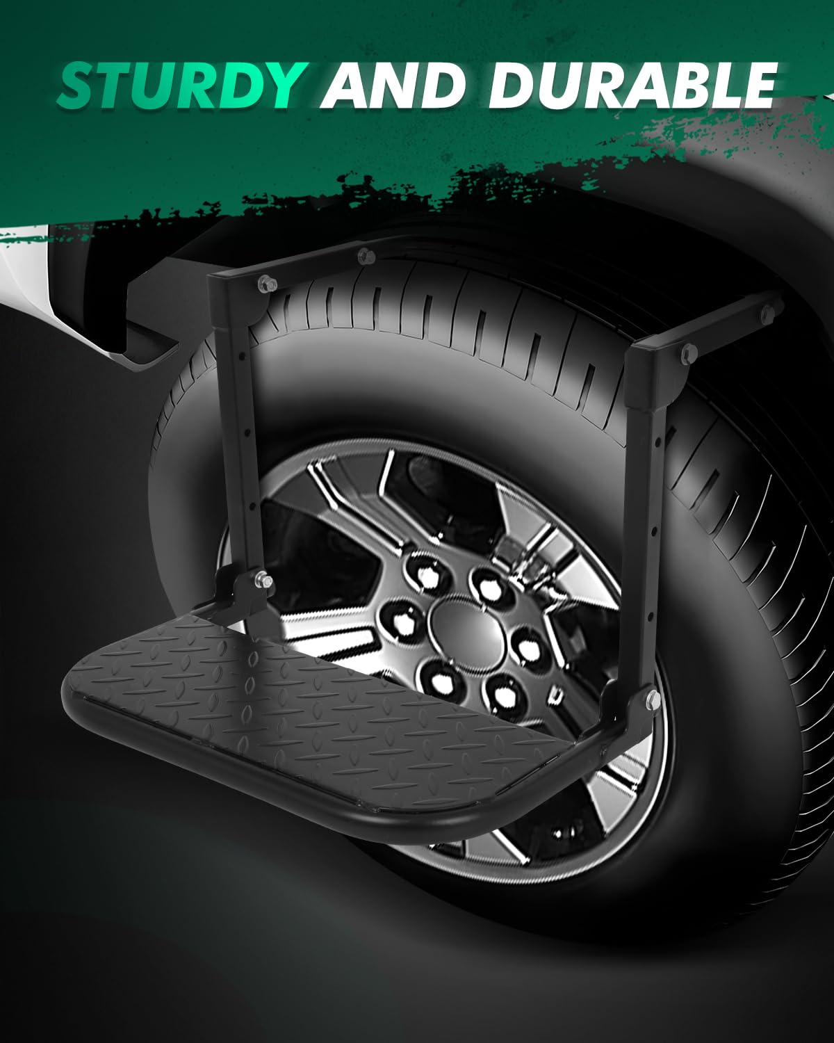 Truck Wheel Step SCITOO Adjustable Folding Tire Step With Raised ...