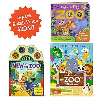 Zoo 3-pack - Zoo, New at the Zoo 4-Button, Zoo Fold and Play: Jaye ...