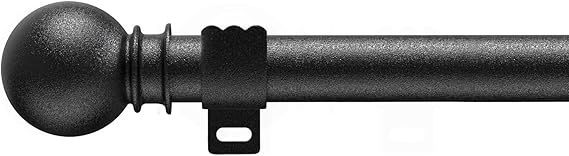 Amazon.com: 5/8 inch Curtain Rod 28 to 44 Inch, Adjustable Diameter ...