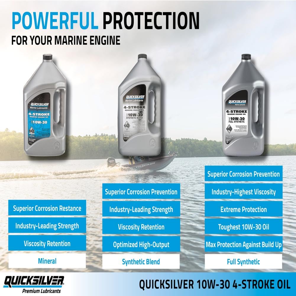 Snapklik.com : Quicksilver 10W-30 Marine Engine Oil
