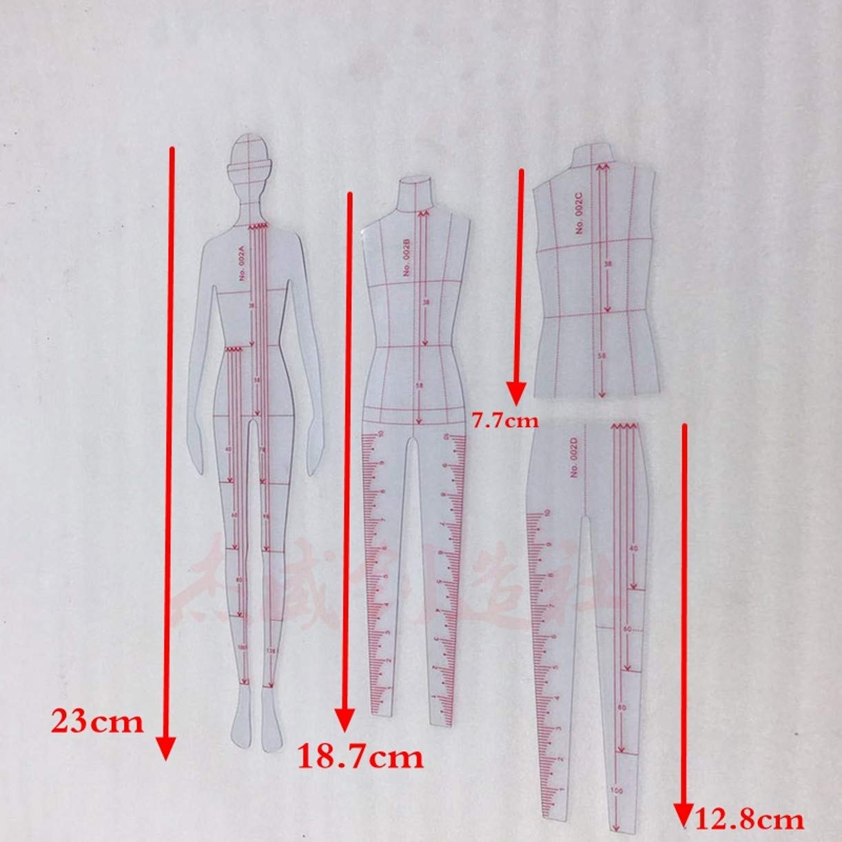 WellieSTR 7 Models Fashion Illustration Rulers, Fashion Drawing ...