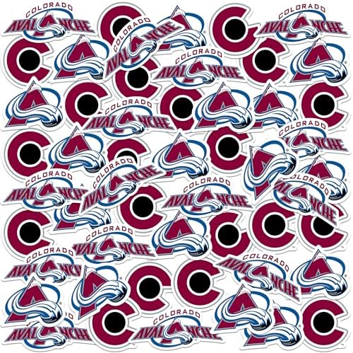 Amazon.com: NHL Logo Colorado Avalanche 50ct Vinyl Large Deluxe ...