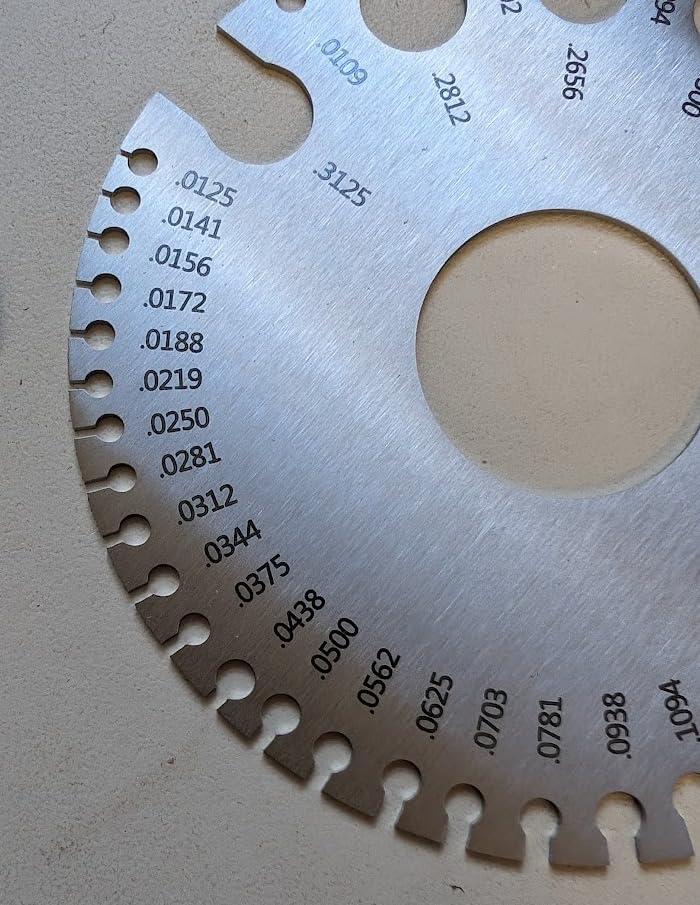 Amazon.com: 8 Pieces Wire Gauge Measuring Tool, Metal Gauge Thickness ...