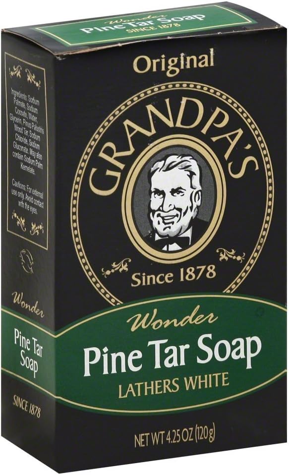 Amazon.com : Grandpa Soap Pine Tar 4.25 oz (Pack of 6) : Bath Soaps ...