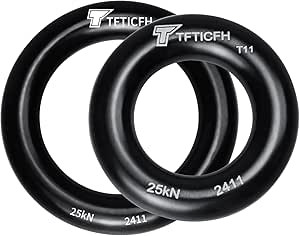 Amazon.com : TFTICFH 25kN Rappel Ring, Aluminum Climbing O-Ring, High ...