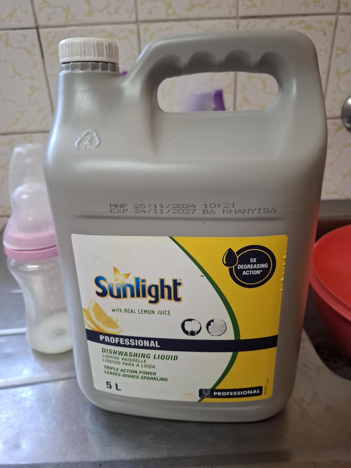 Sunlight Professional Regular Dishwashing Liquid 5L : Amazon.co.za ...