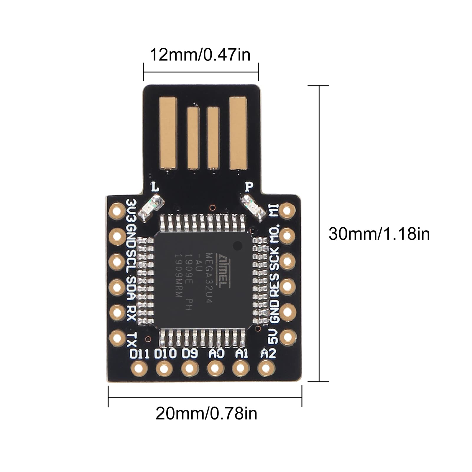 Snapklik.com : Beetle Virtual Keyboard Pro Micro USB ATMEGA32U4-AU ...