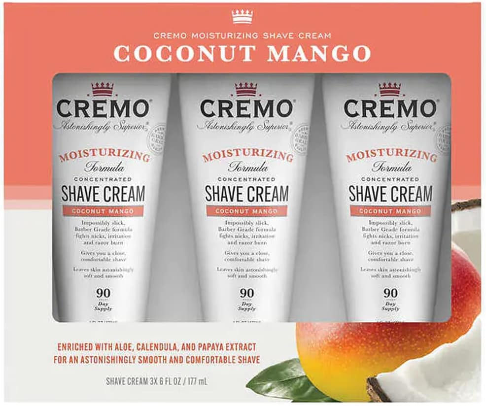 Amazon.com: Cremo Coconut Mango Moisturizing Shave Cream, Astonishingly ...