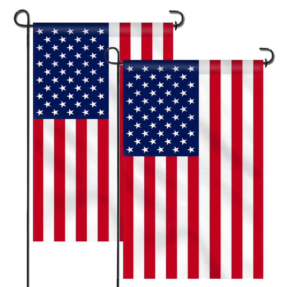 Amazon.com : Anley Double Sided Premium Garden Flag US Garden Flag ...