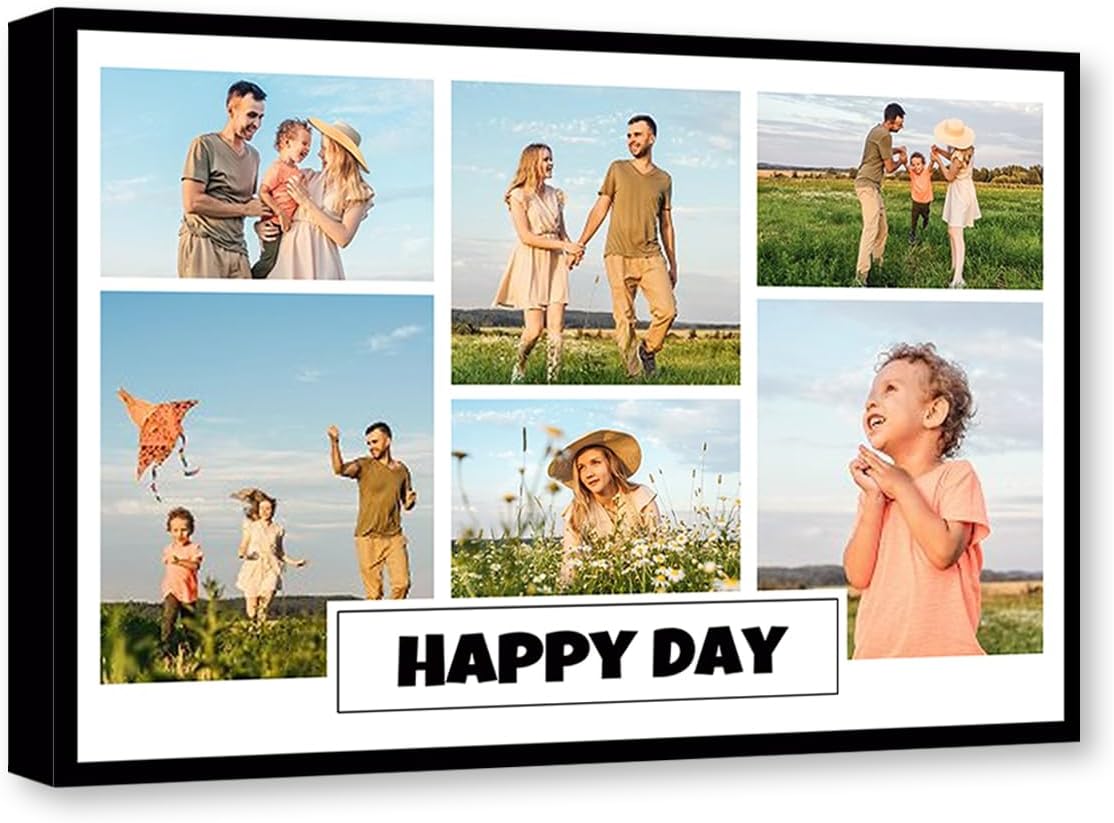 Amazon.com: CXHOSTENT Collage Canvas Prints with Your Photos Custom ...