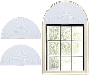 Amazon.com: MALOKI Arch Window Shades Half Circle, 2PCS Pleated Semi Circle Half Moon Arched ...