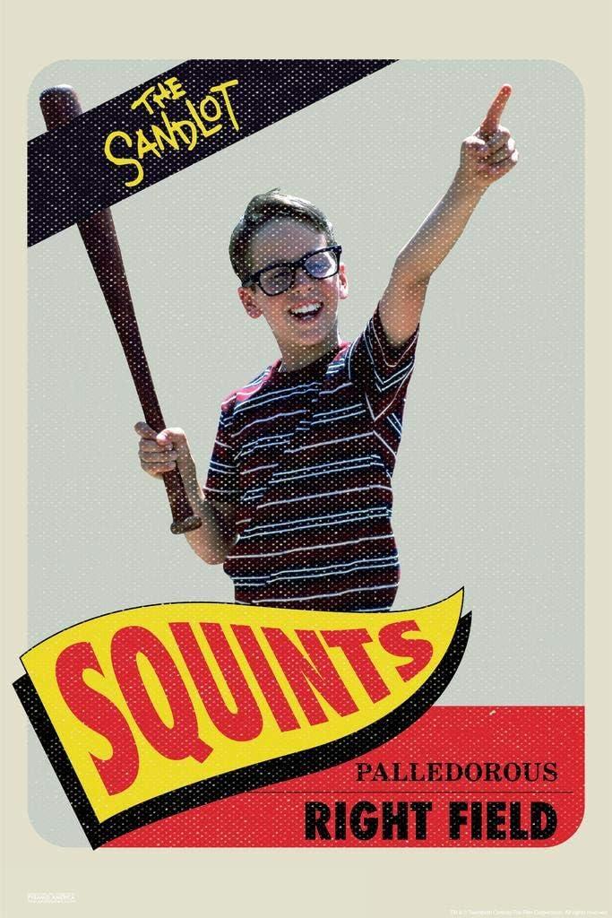 The Sandlot Movie Squints Baseball Card Retro Vintage Sports Film ...
