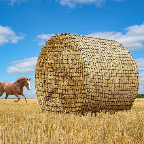 Amazon.com: LalaKoo 6 * 6 ft Large Round Bale Hay Net for Horses Slow ...