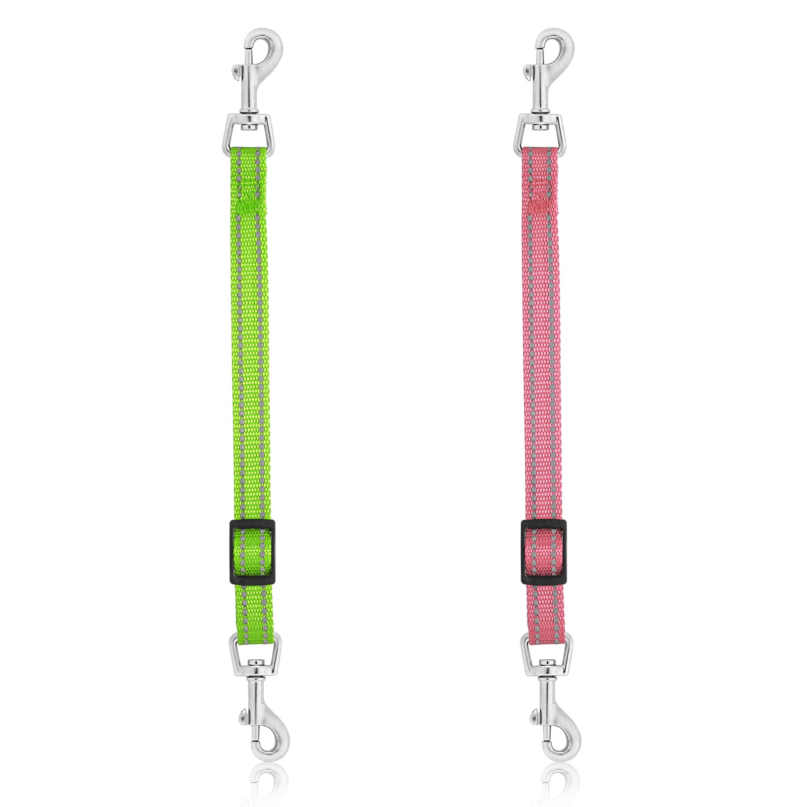 Cobee Dog Collar Clips, 2 Pcs Reflective Nylon Puppy Collar, Backup ...