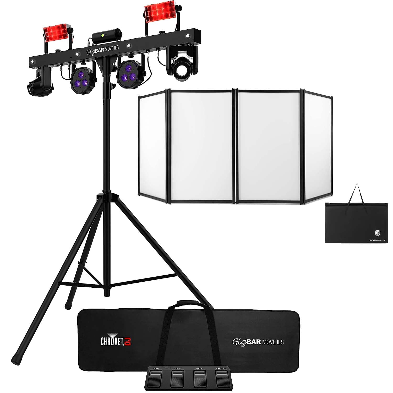 Amazon.com: Clutch Chauvet DJ GigBar Move ILS 5-in-1 LED, DJ Facade ...