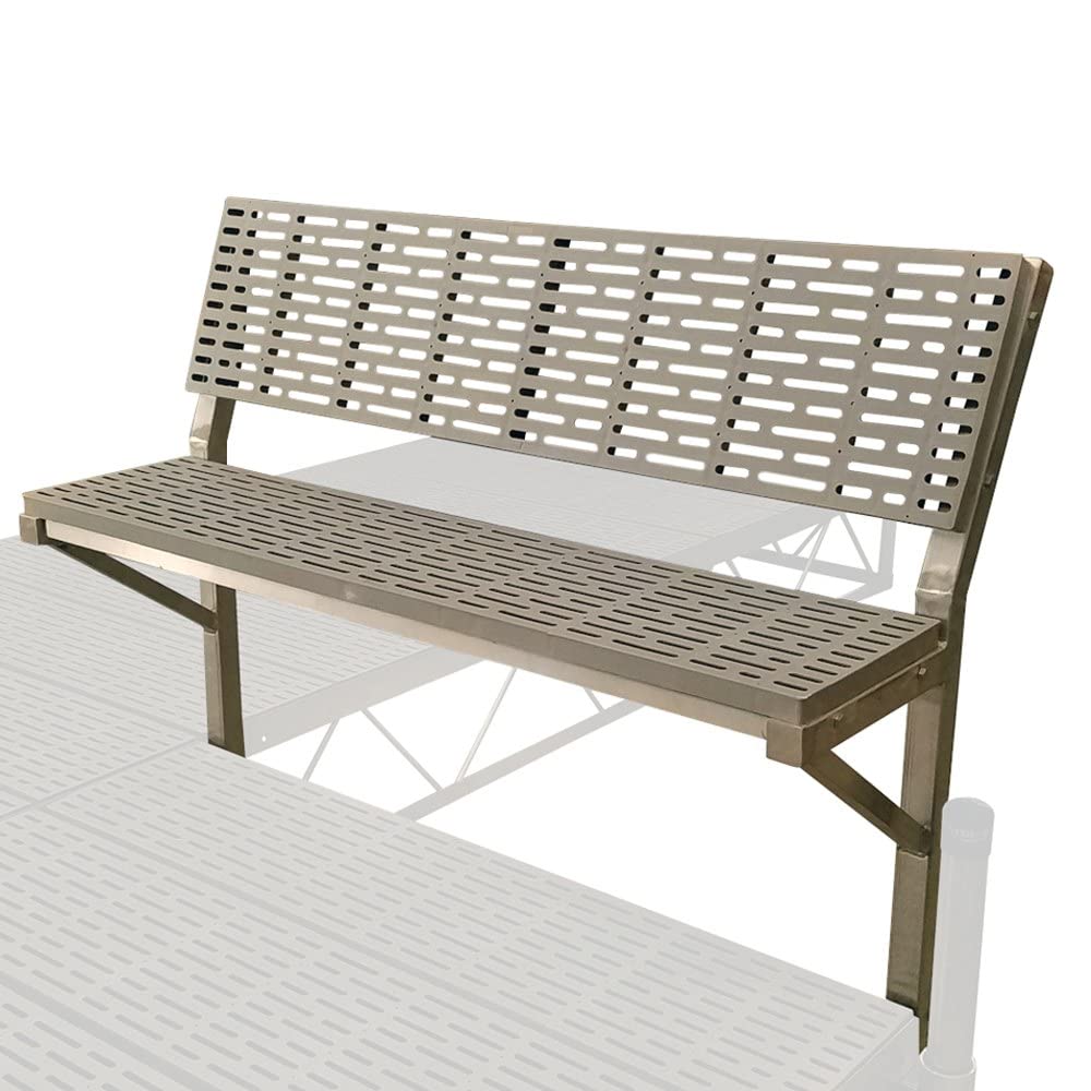 Amazon.com: Patriot Docks Bench Kit - with Gray Poly Panels (10833) : Patio, Lawn & Garden