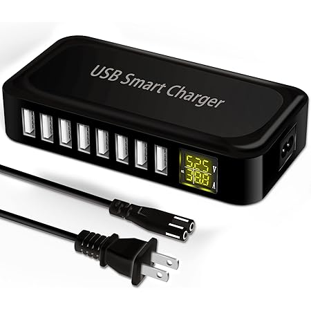 Amazon.com: USB Charger Hub ASOMETECH 100W 8-Port Desktop Multiple USB ...