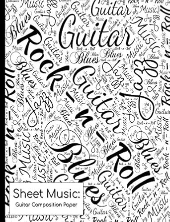 Amazon.com: Sheet Music: Guitar composition paper: Compose your own ...