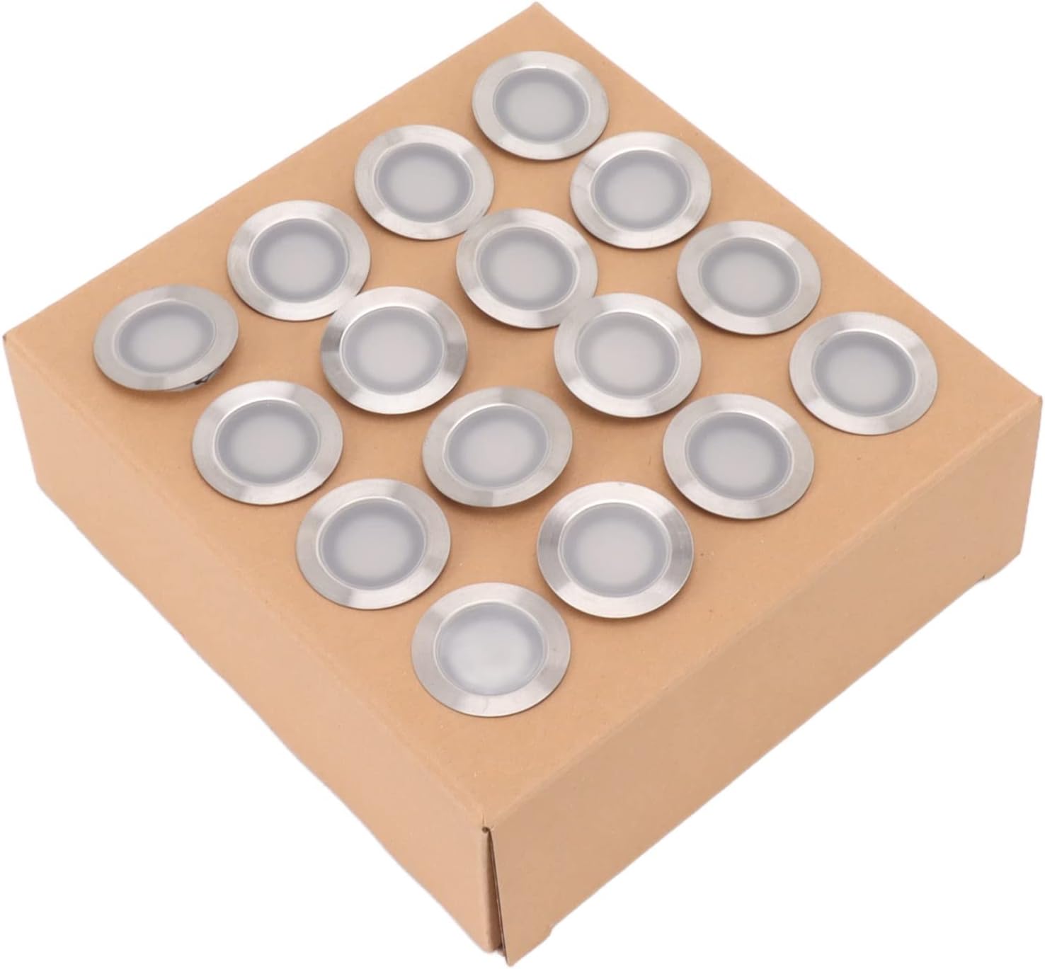 16 Pcs LED Deck Lights Kit, 10W 2800 to 3200K Warm White IP67 ...