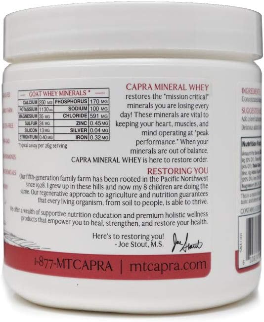 MT. CAPRA SINCE 1928 Capra Mineral Whey Un suplemento ...