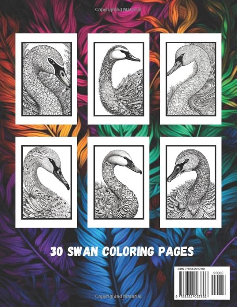coloring pages of swans
