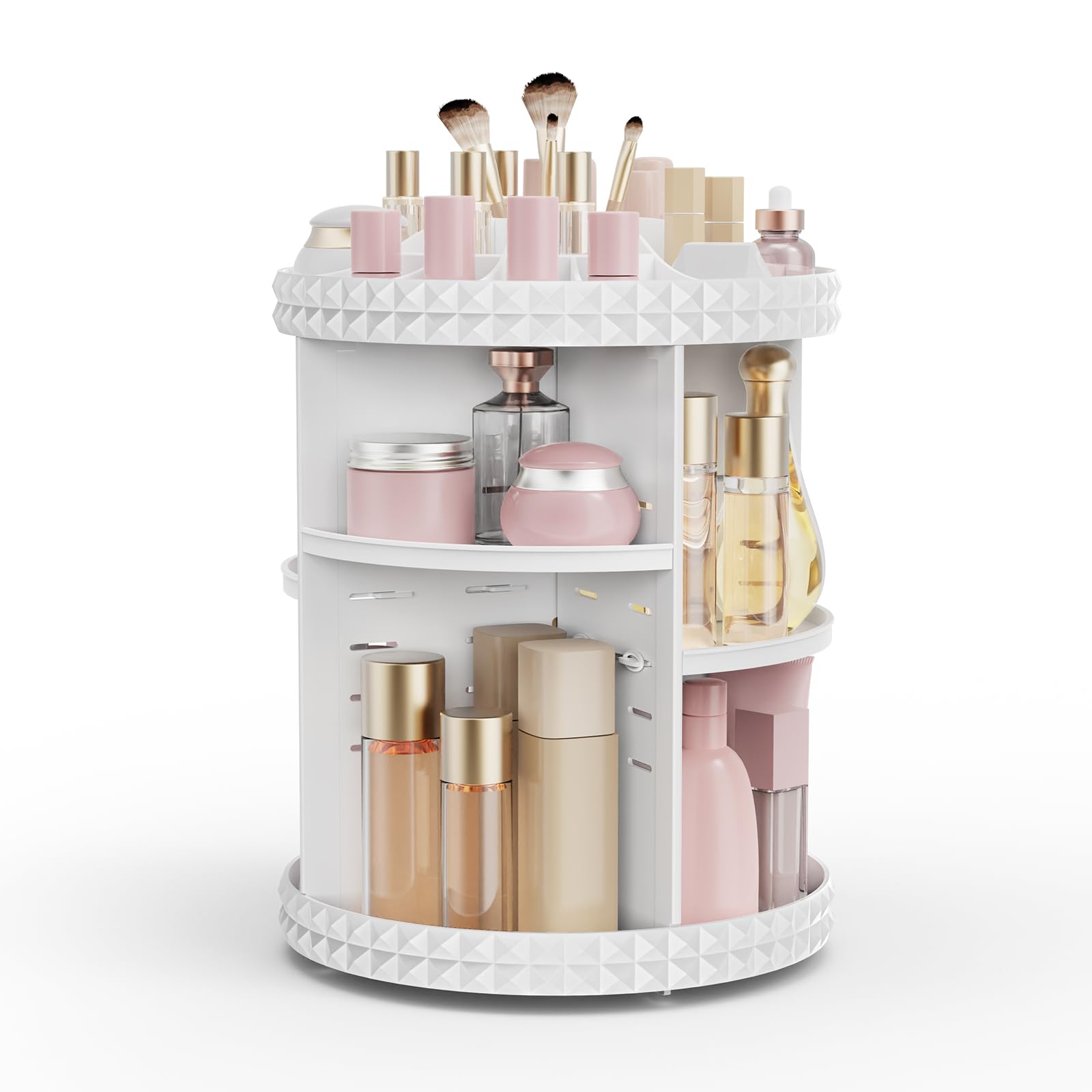 Amazon.com: Rosoenvi Rotating Makeup Organizer, 360° Spinning Skincare ...