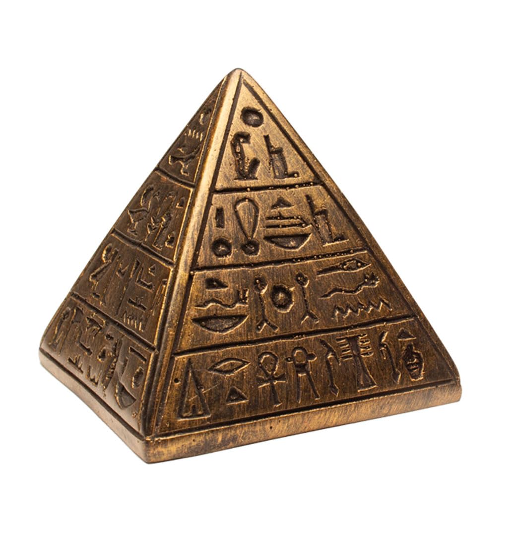 Amazon.com: Egyptian Pyramid Statue - Bronze - 3.5" - Made in Egypt ...