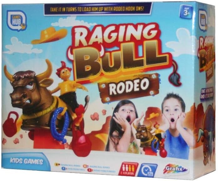 Grafix Games Hub Raging Bull Rodeo Kids Game 3+,Multicolor : Amazon.co ...