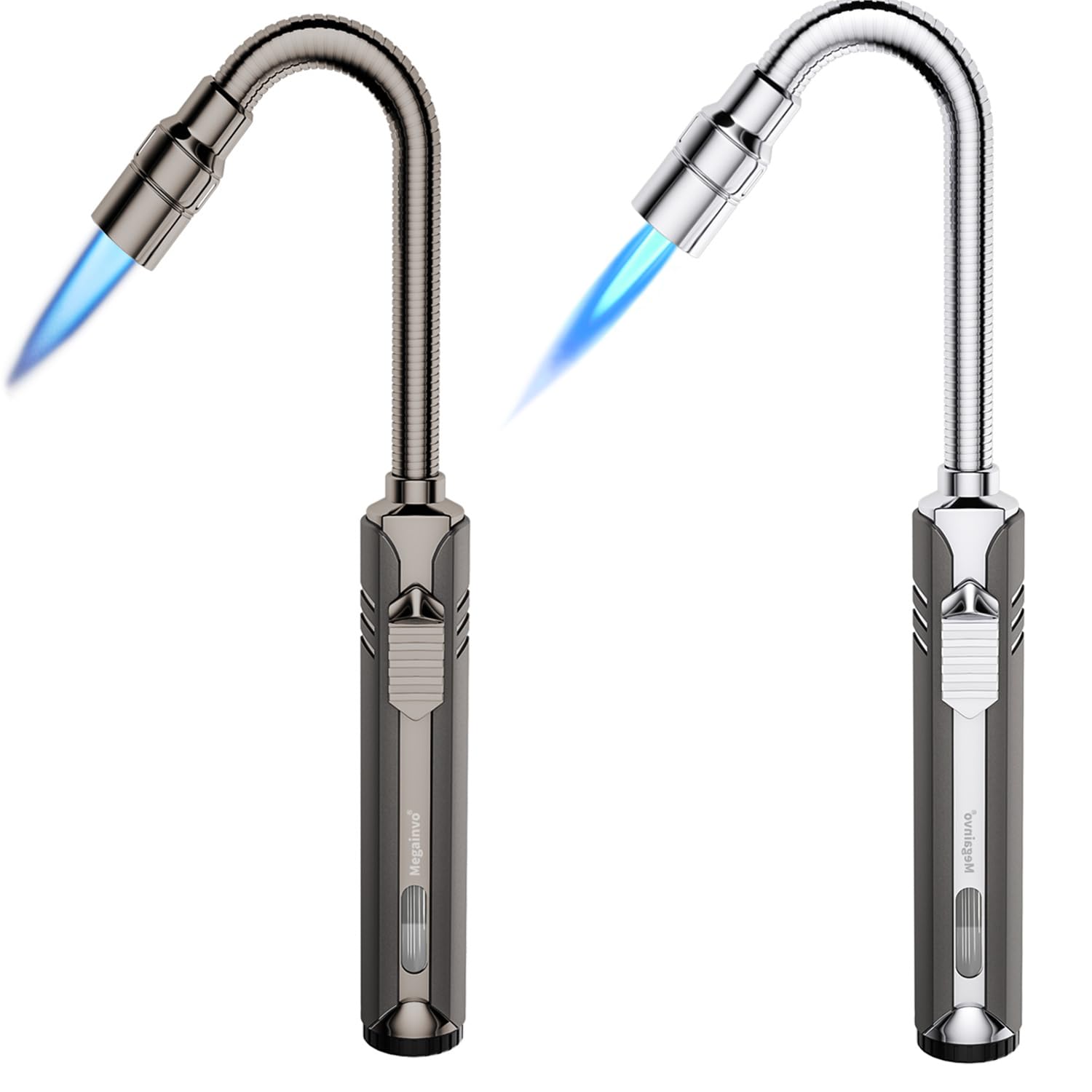 Amazon.com: 2 Pack Butane Lighter Torch Long Lighter Refillable Jet ...