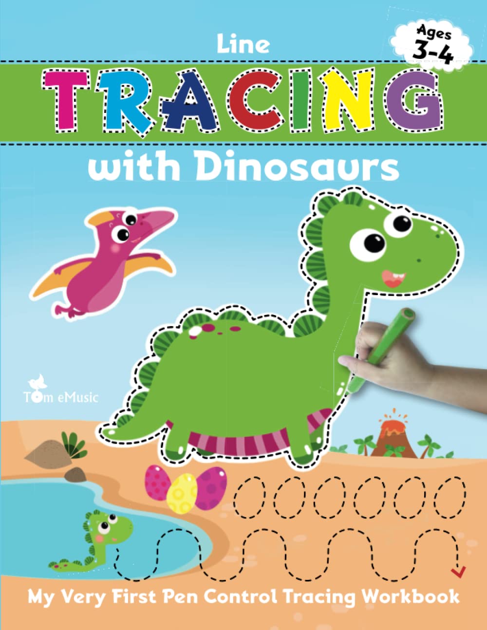 Line Tracing with Dinosaurs: My Very First Pen Control Tracing Workbook ...