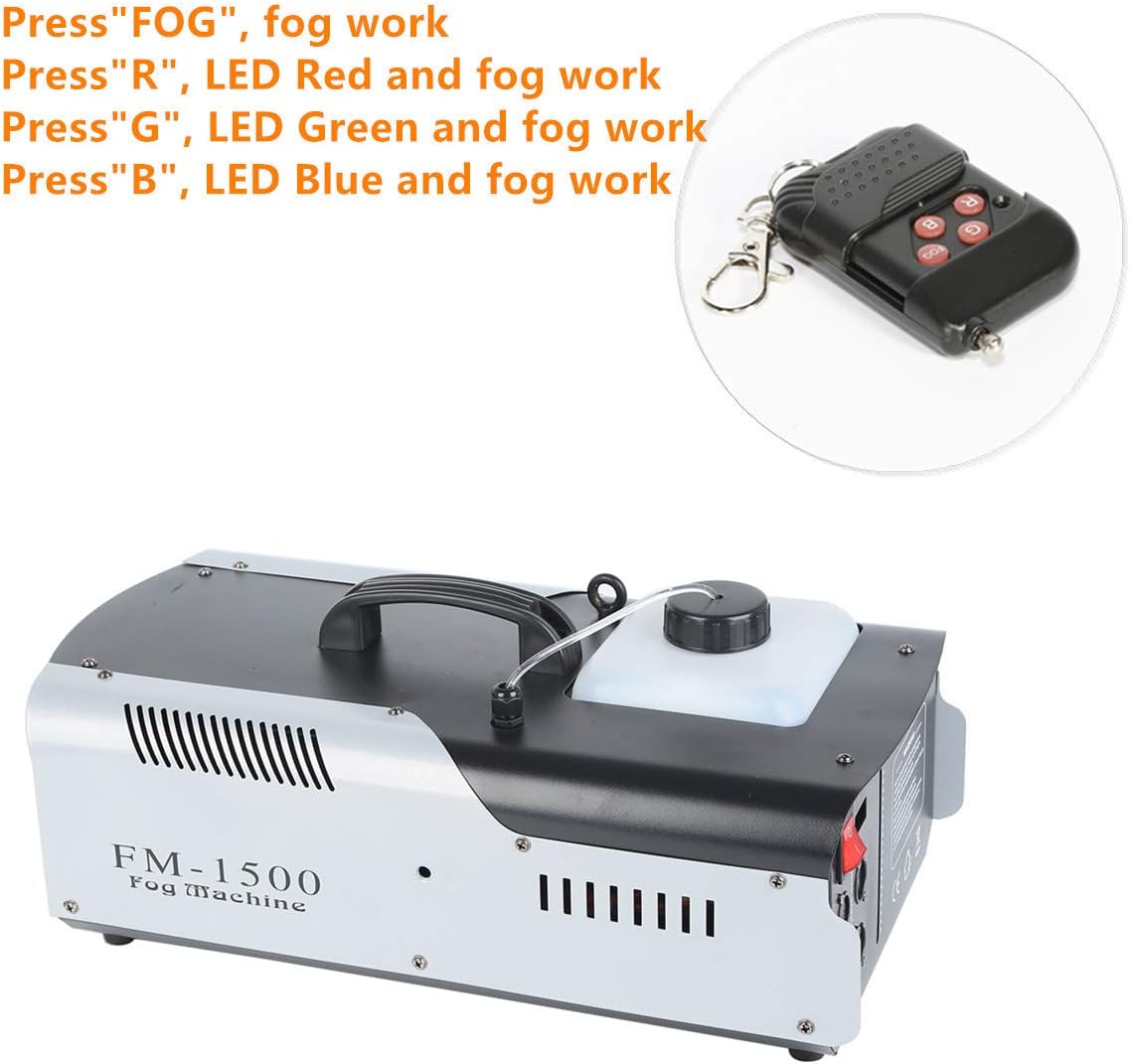 TC-Home Stage Smoke Machine with LED Lights - Halloween Fogger with ...