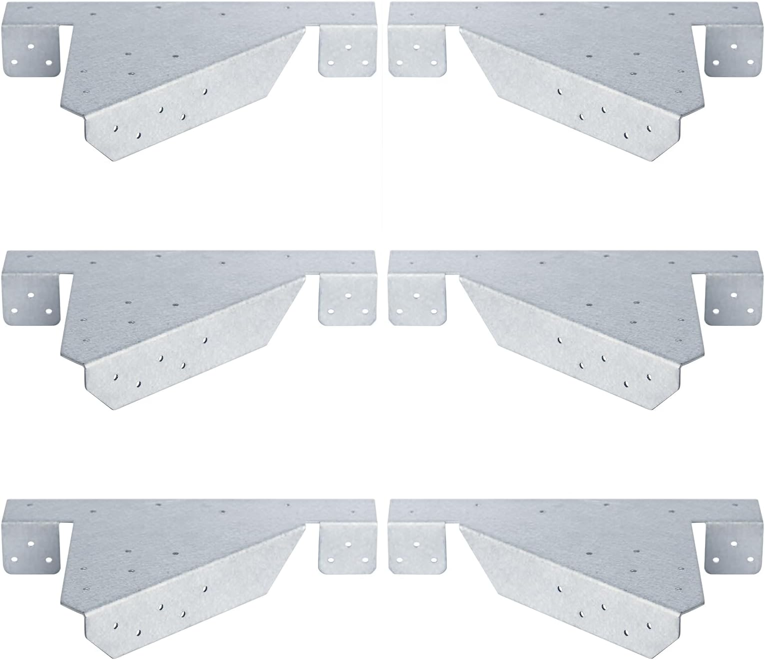 Amazon.com: 6 Pcs 45 Degree Rafter Tie Connector, Light Gauge Steel ...