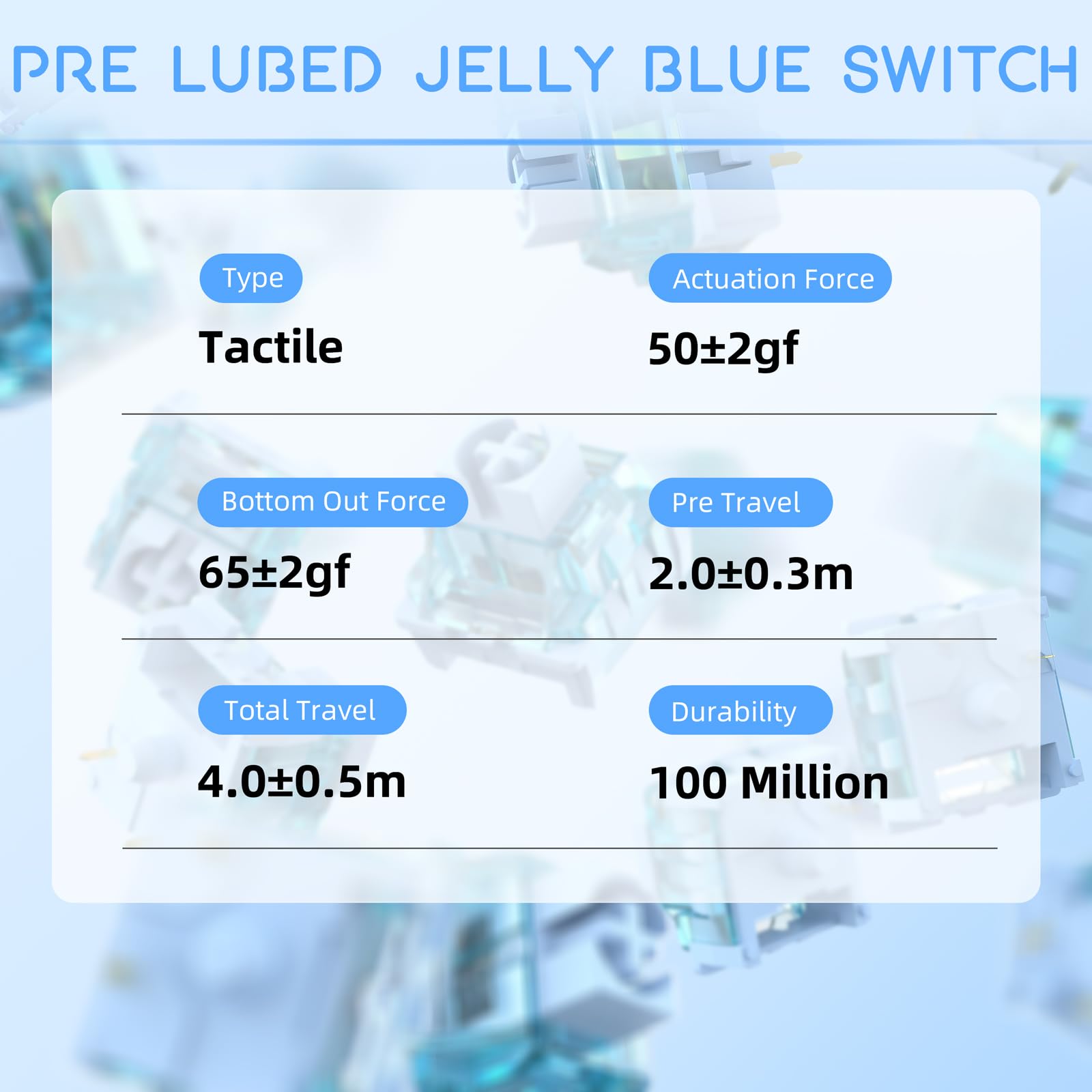 Snapklik.com : MAGIC-REFINER X Jelly Blue Switches For Mechanical ...