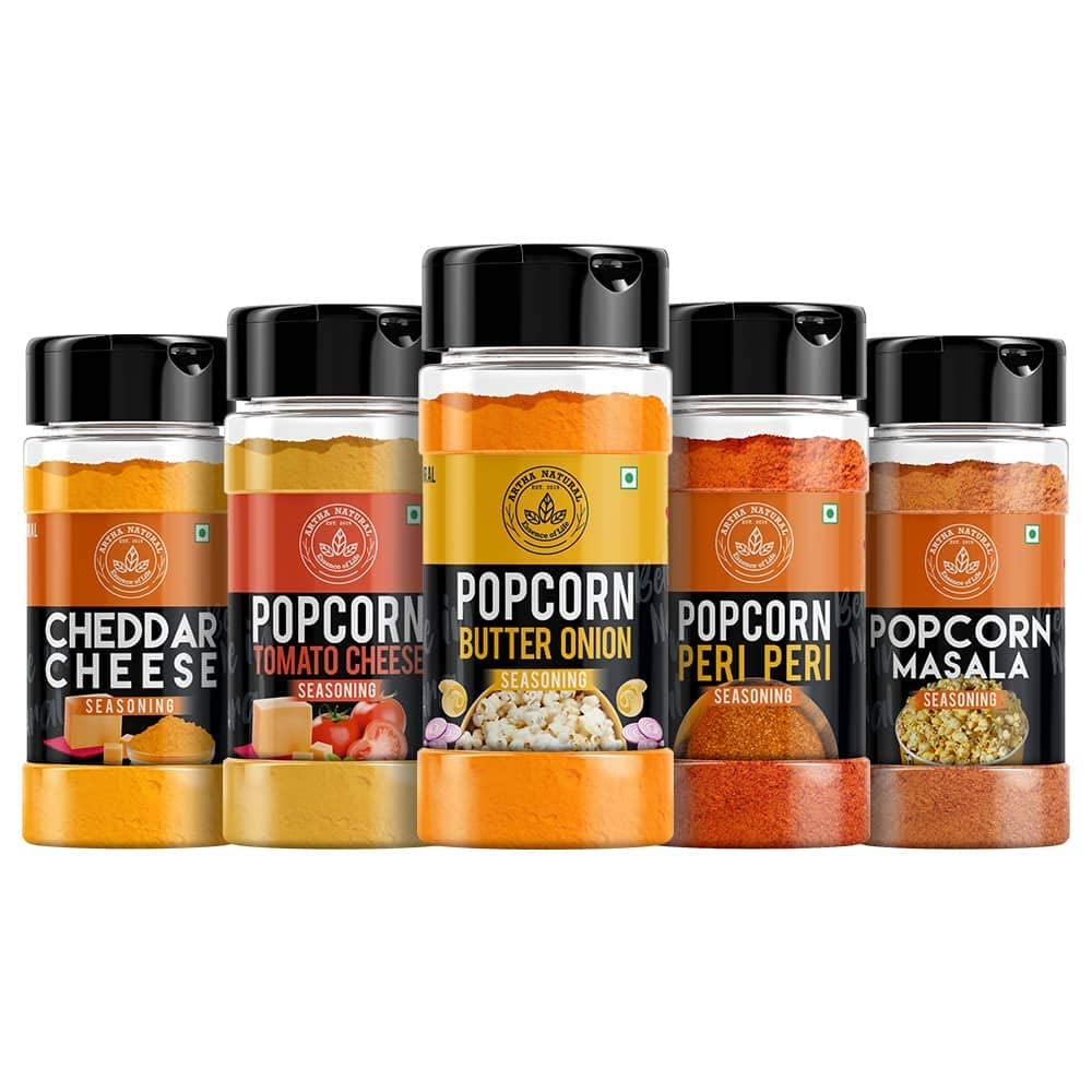 Buy Artha Natural - Popcorn Seasoning Powder Combo - Cheddar Cheese ...
