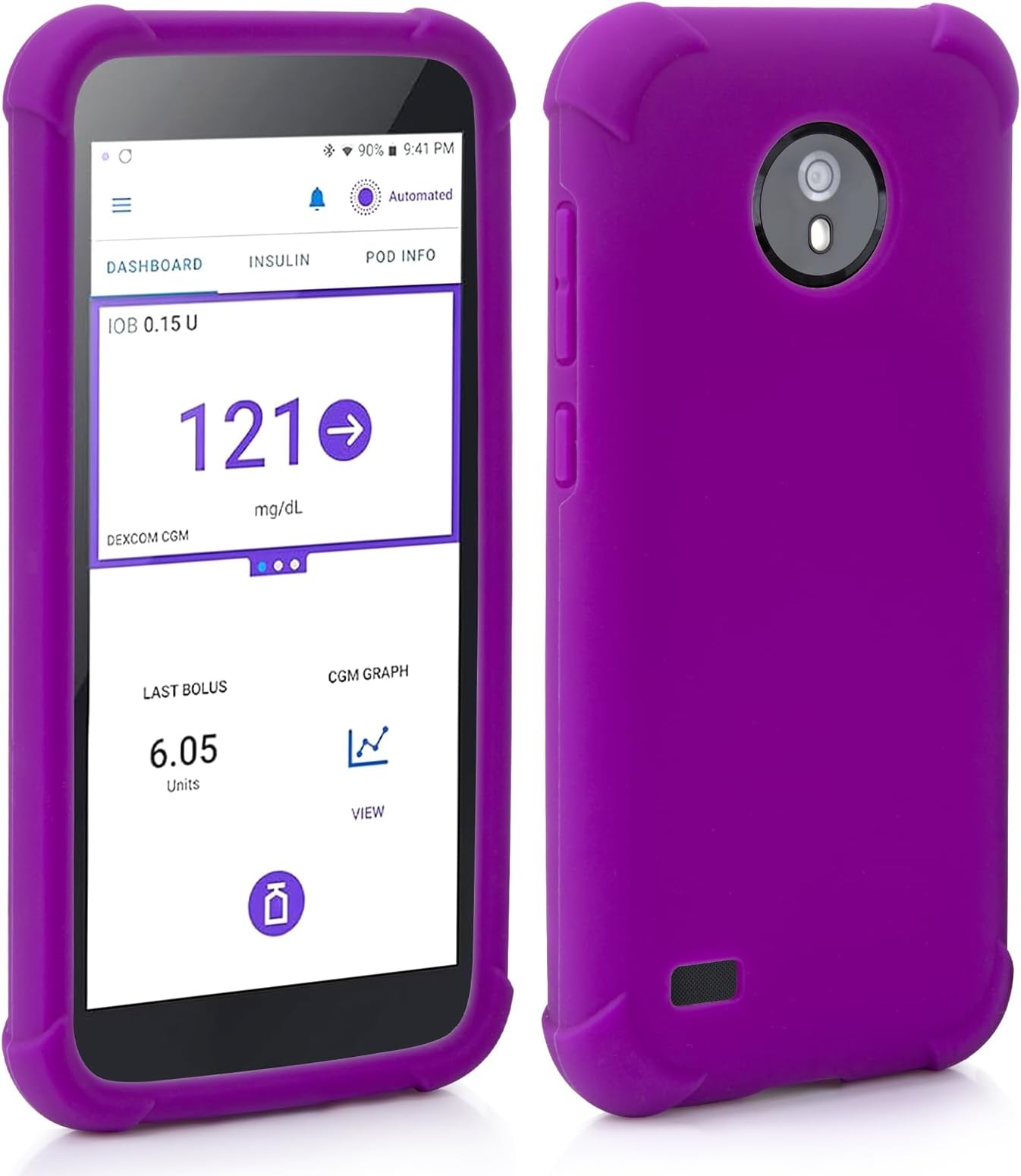 Amazon.com: MEDMAX Silicone Case for Omnipod 5, Lightweight Shockproof Anti Slip Protective ...