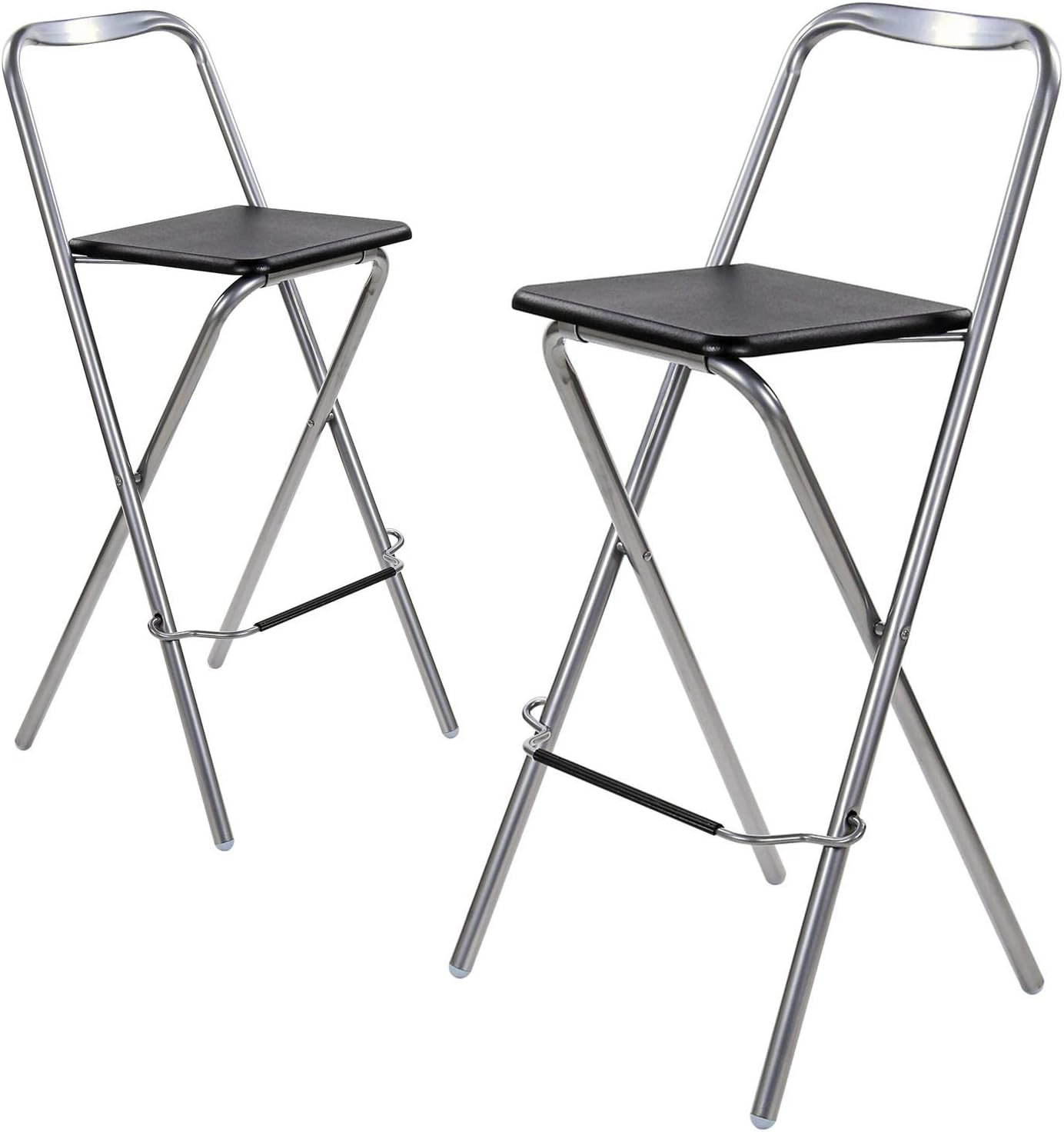 Greenfields Wooden Effect Folding Bar Stool - Breakfast Stool Chair ...