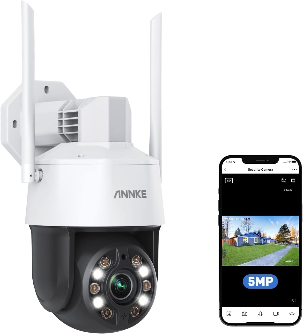 Amazon.com : ANNKE 5MP PTZ Outdoor Security Camera, 20X Optical Zoom ...